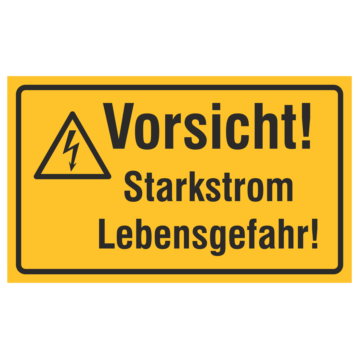 Vorsicht! Starkstrom Lebensgefahr! – BLITZPFEIL24 by Jahn ...